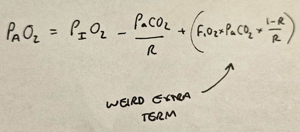 Alveolar Gas Equation