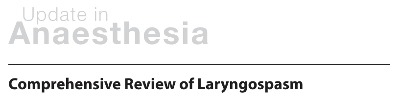 Laryngospasm